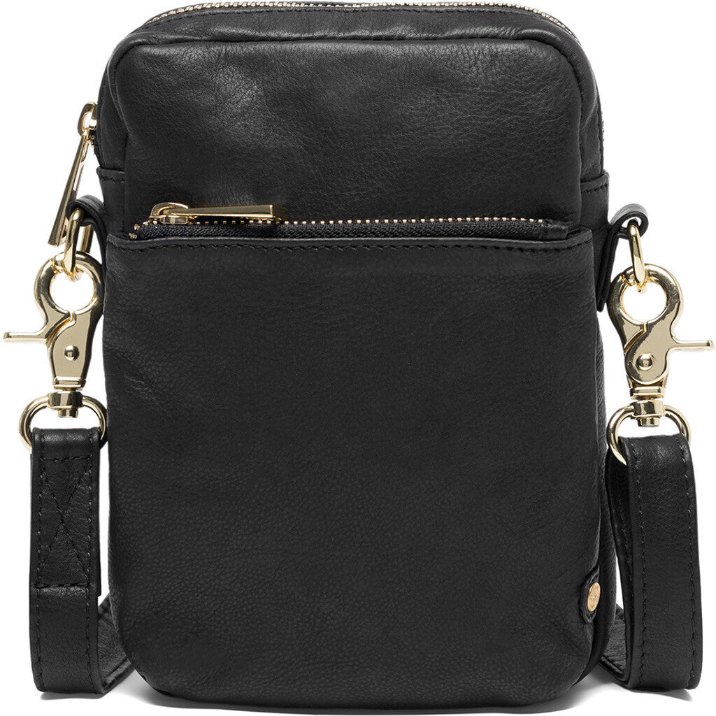 Classic mobile bag in soft leather quality / 15700 - Black – DEPECHE