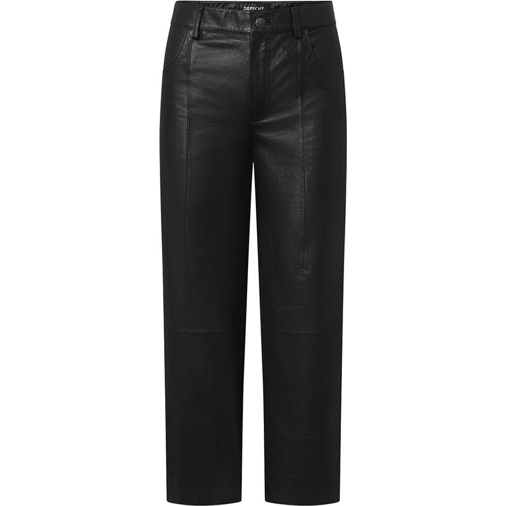 HW regular fitting Boa leather pants / 51142 - Black (Nero) – DEPECHE